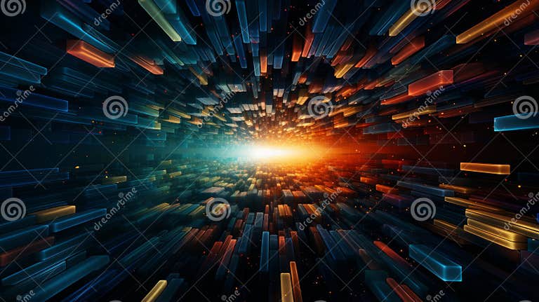 A Digital Art Representation of a Hyper Zoom Exploration Stock ...