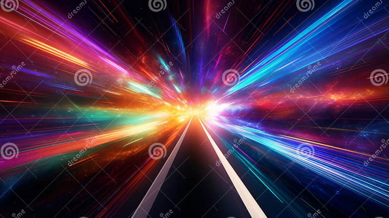A Digital Art Representation of a Hyper Zoom Journey Stock Illustration ...