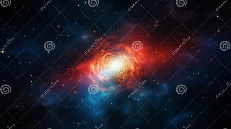 A Digital Art Representation of a Hyper Zoomed in Galaxy Stock ...