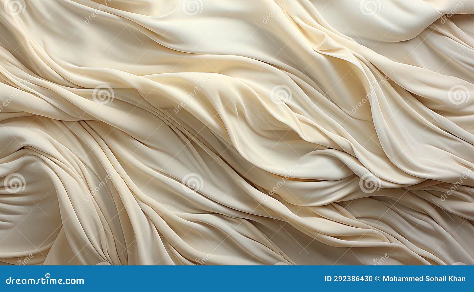 Digital Art of White Textile Transparent Silky Wavy Fabric Background ...