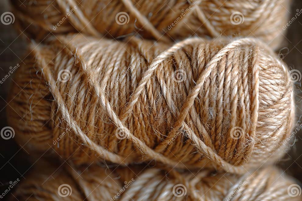 Digital Artwork of Close Ups of a Bundle of String with a Close View of ...