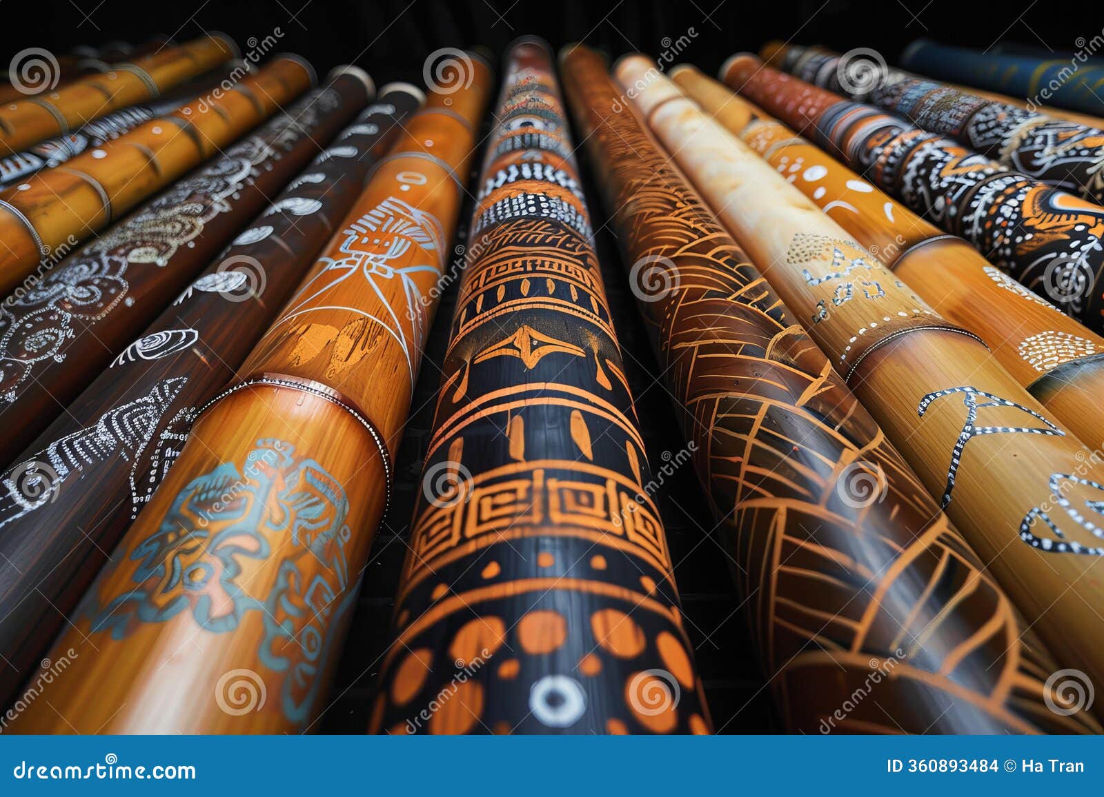 Digital Artwork of Closeup of Aboriginal Art Painted on the Surface of ...