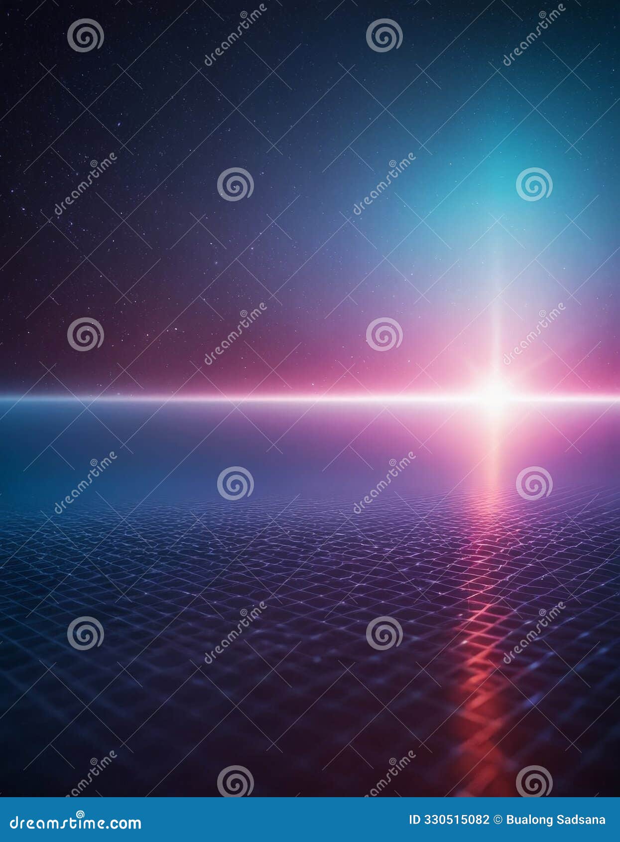 Computer Screen with Bright Light Shining on it Stock Illustration ...