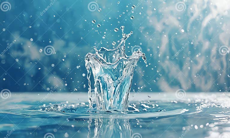 Water splash on surface stock illustration. Illustration of tree ...