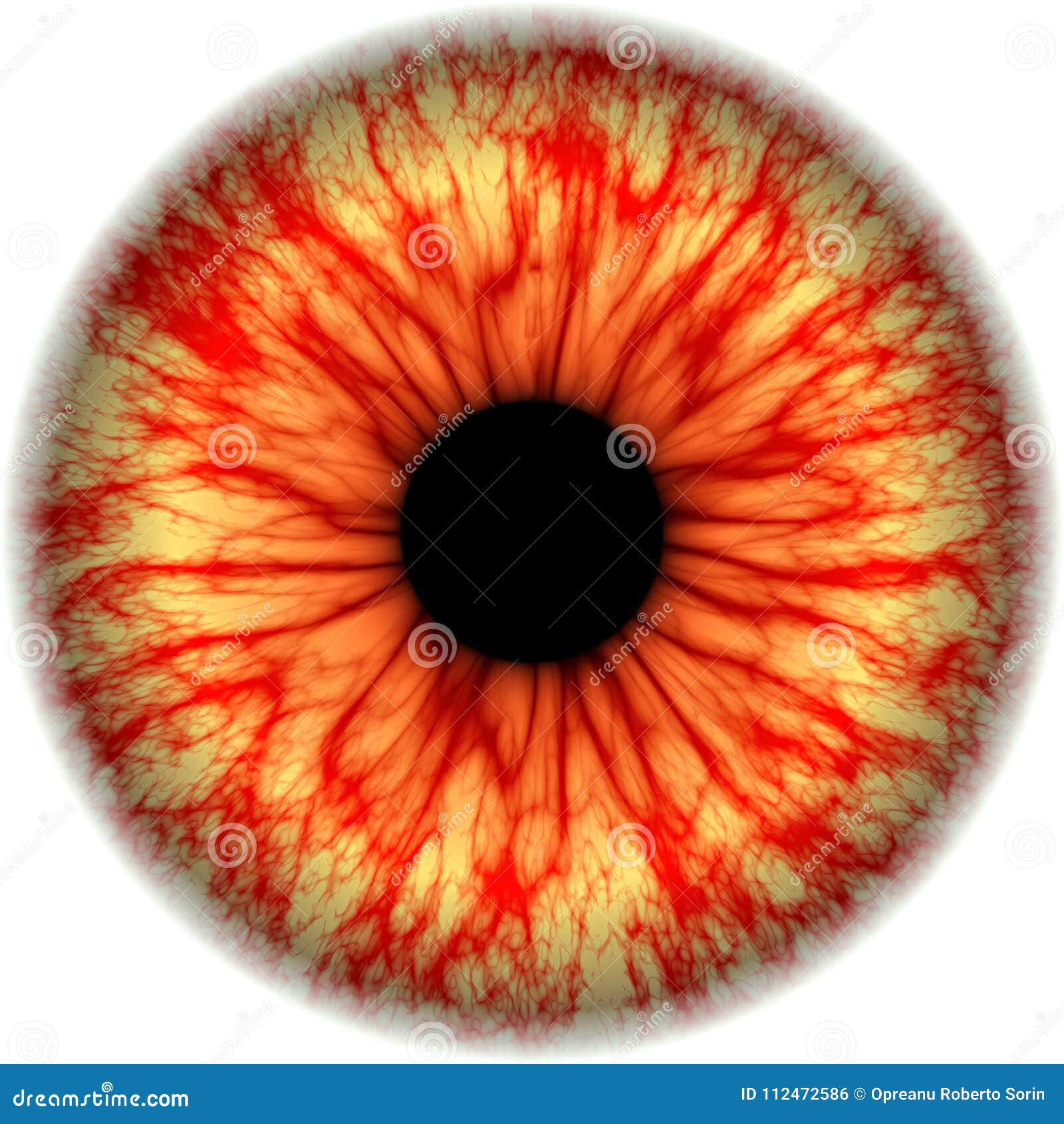 Illustration of a Human Iris Texture Stock Illustration - Illustration ...