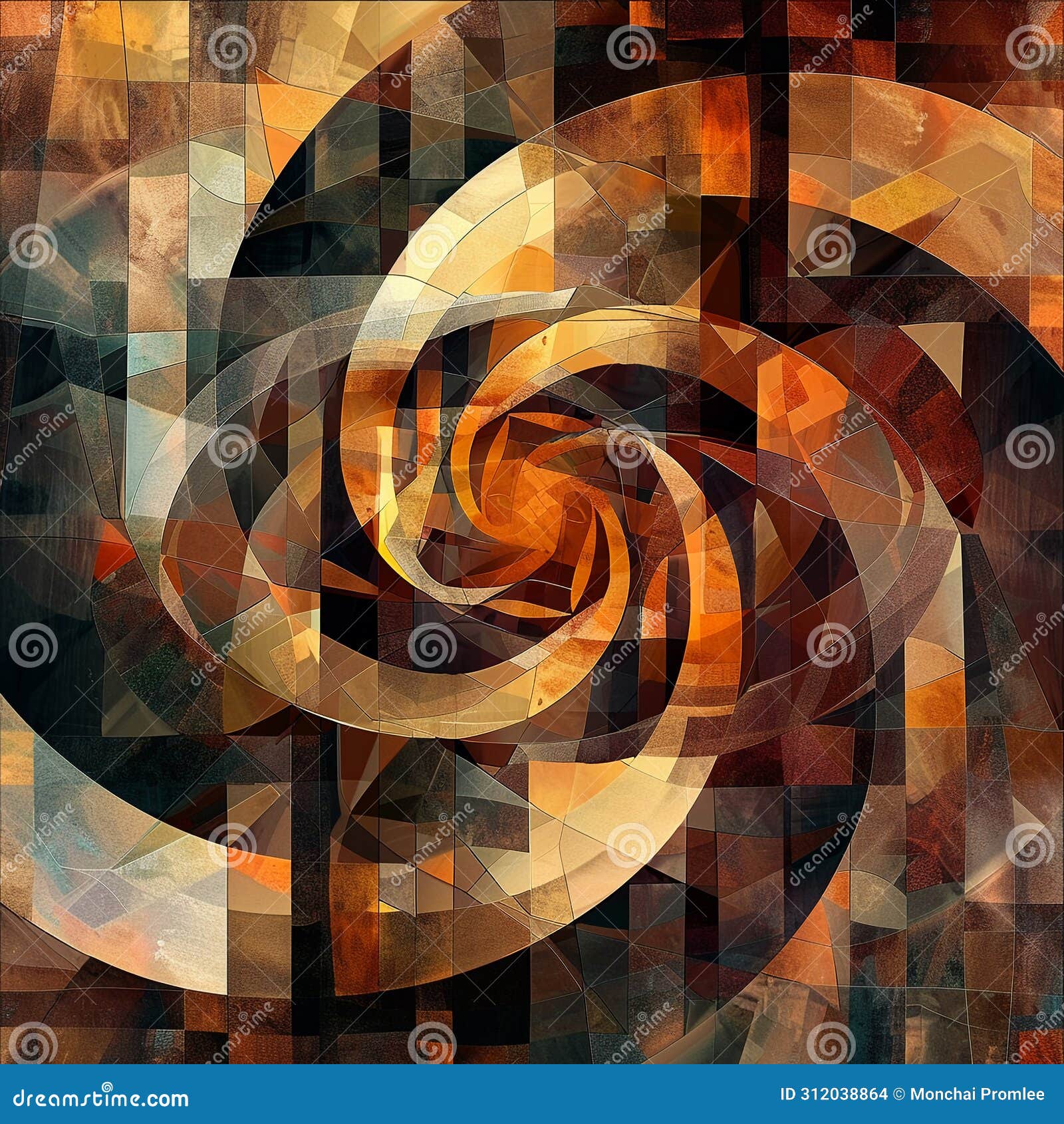 A Digital Artwork of a Curvilinear Maze, Its Paths Geometrically ...