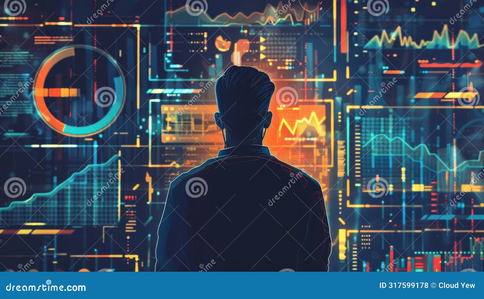 Digital Artwork Illustrating AI-driven Communication Analytics Platform ... Digital Artwork Illustrating AI-driven Communication Analytics Platform ...