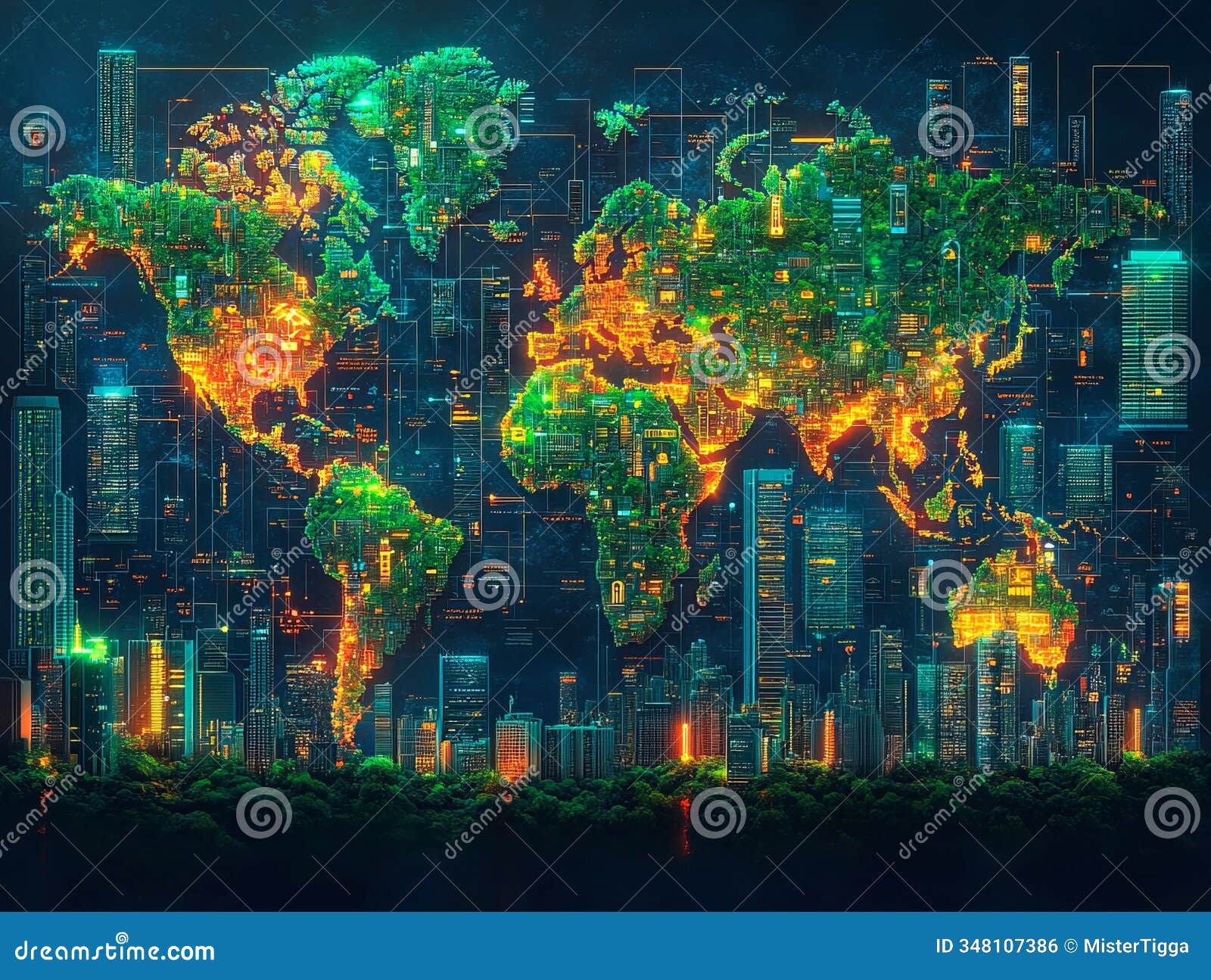 A Digital Artwork Showcasing a Futuristic, Technologically Advanced ...