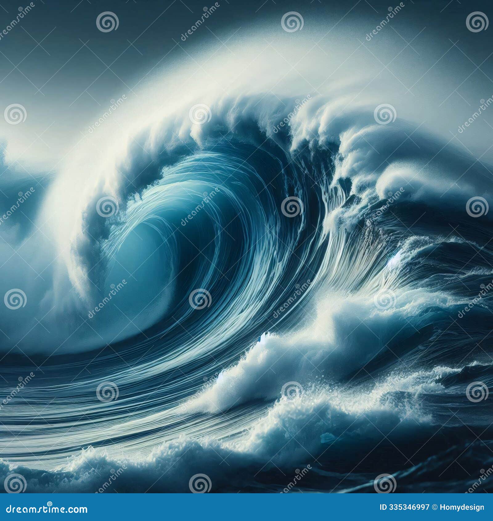A Digital Artwork of a Stylized Wave with Intricate Lines and Patterns ...