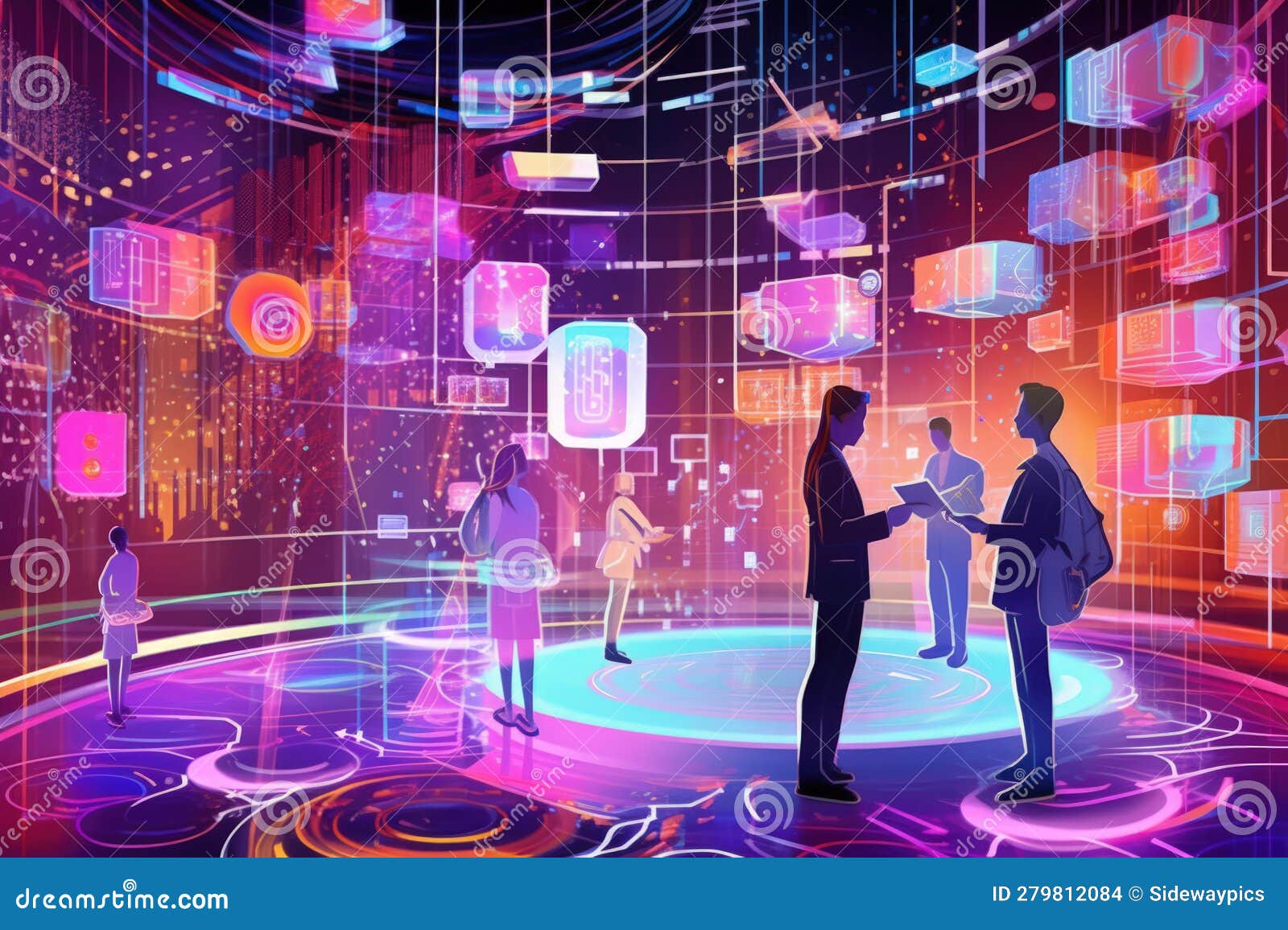 Digital Assistants Vector Line Icons Set. AI, Chatbot, Cortana, Alexa ...