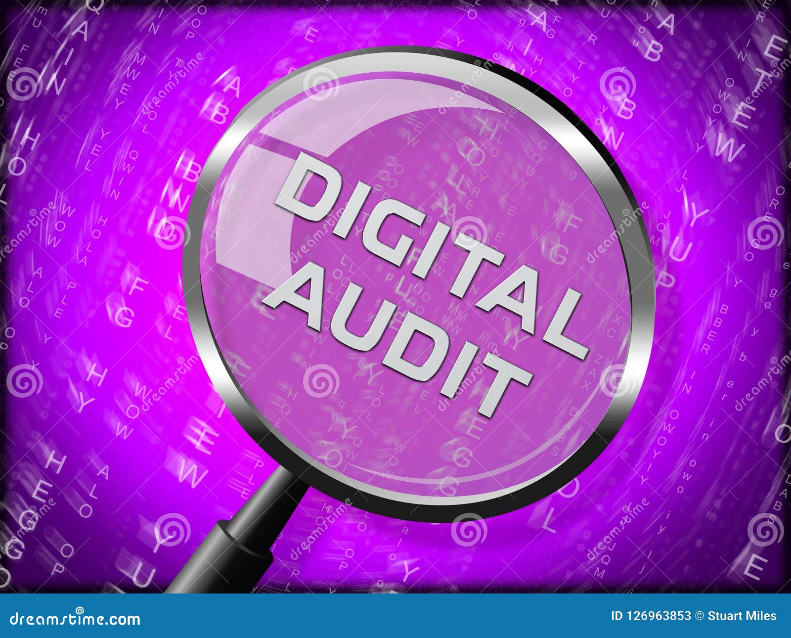 Digital Audit Management: Icons, Checkmarks & Graphs On White ...