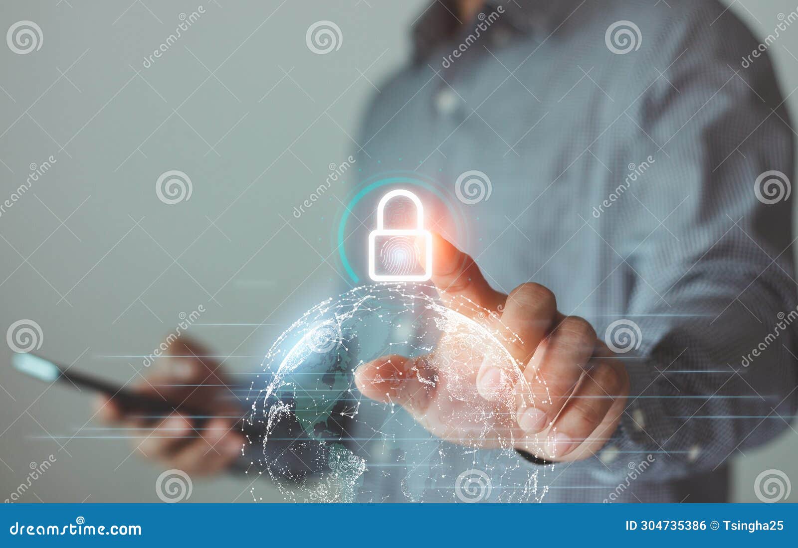 Biometric Authentication Concept. Facial Recognition System Of ...