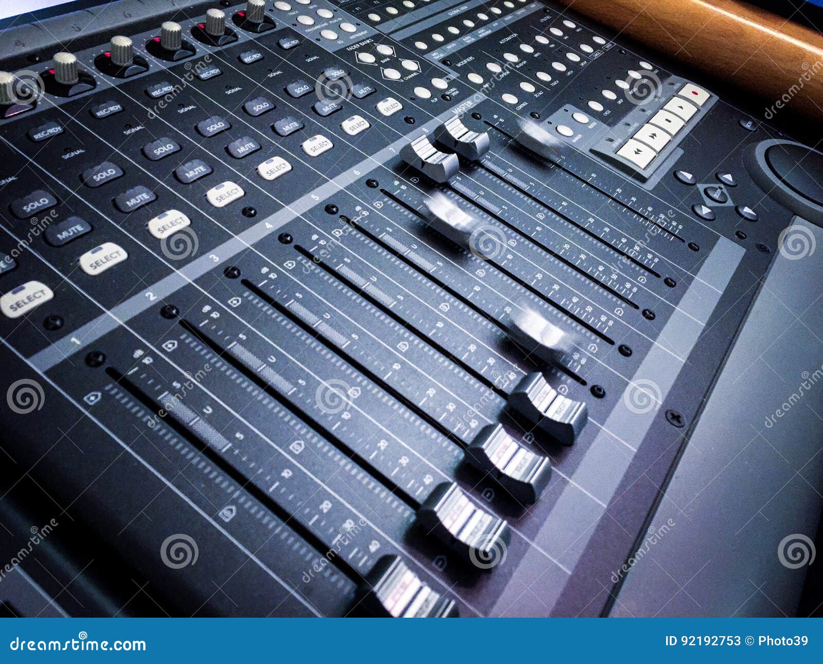 Digital Automated Sound Mixer Stock Image - Image of digital, mastering ...