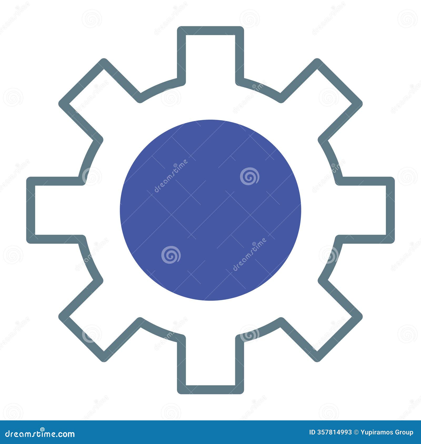 Digital Automation and AI Process Icon Stock Illustration ...