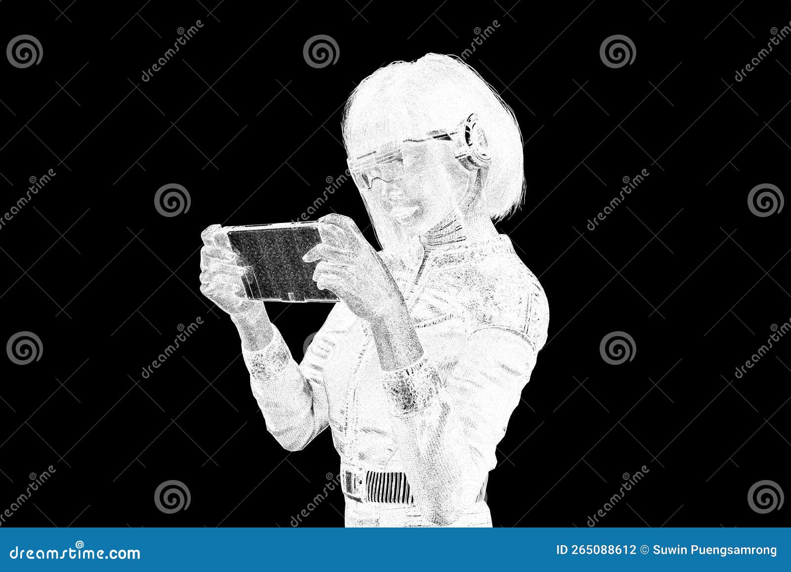 Digital Avatar Icon Fill Design Vector Illustration | CartoonDealer.com ...