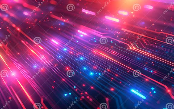 Digital Backdrop Ideal for Technological Aesthetic, Illuminated, Tech ...