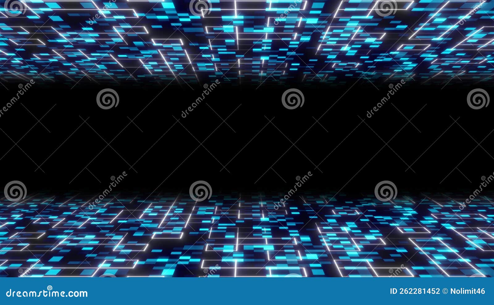 Digital Backdrop with Squares and Lines Stock Illustration ...