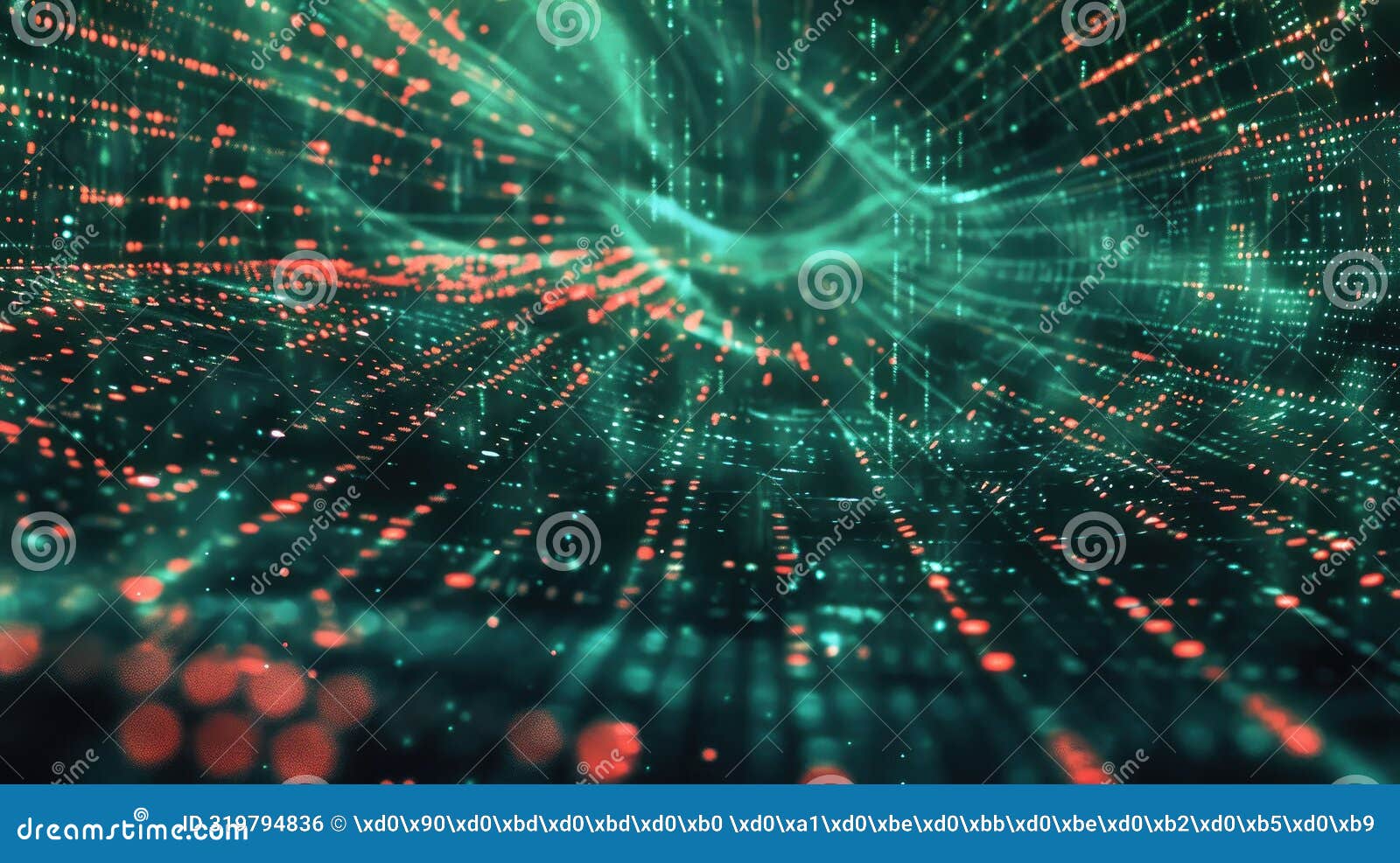 Digital Background Ai Technology Computer Technology Stock Illustration ...