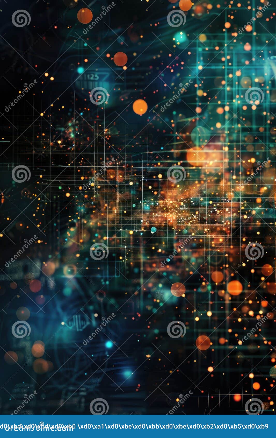 Digital Background Ai Technology Computer Technology Stock Illustration ...