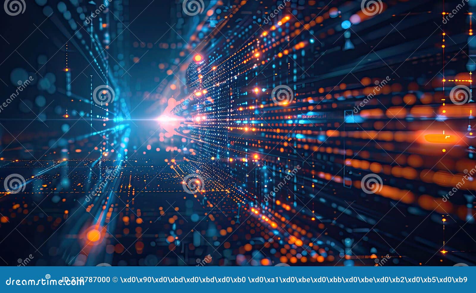 Digital Background Ai Technology Computer Technology Stock Illustration ...