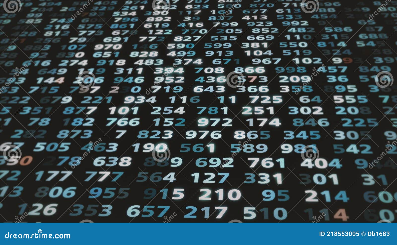Digital Background Animation with Blue Generic Numbers Stock Video ...