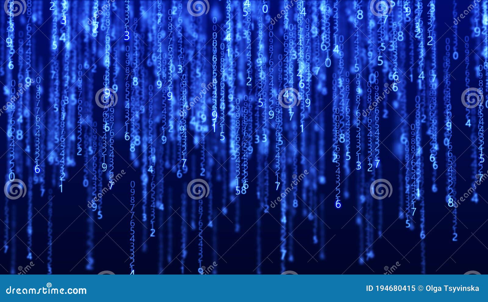 Digital Background. Big Data. Hacker Concept. Abstract Matrix. Computer ...