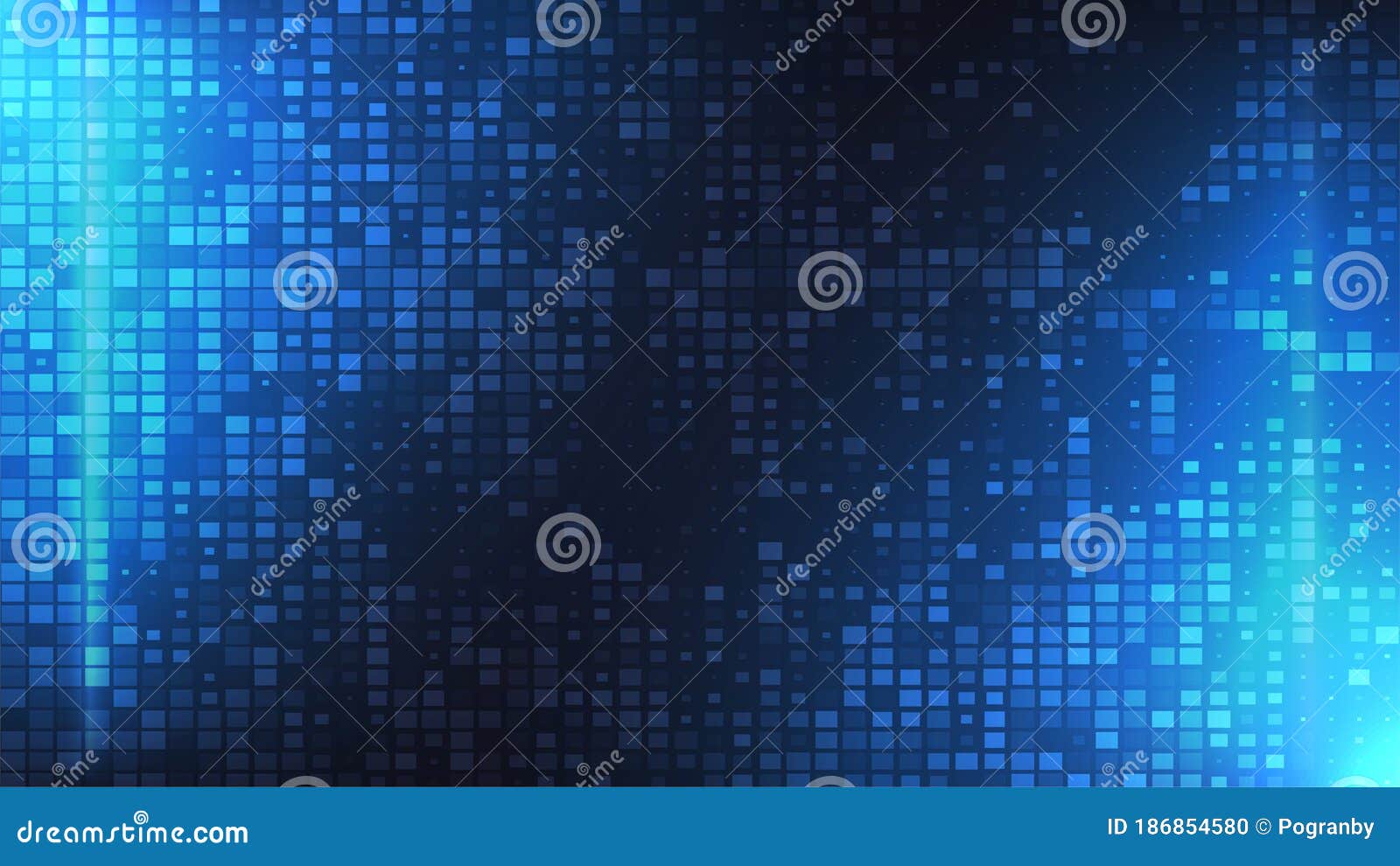 Digital Background. Blue Technology Backdrop. Hi-tech Concept Stock ...