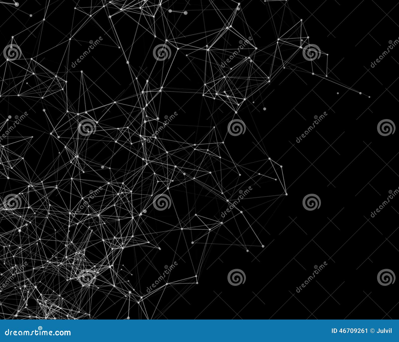 Digital Background with Cybernetic Particles Stock Illustration ...