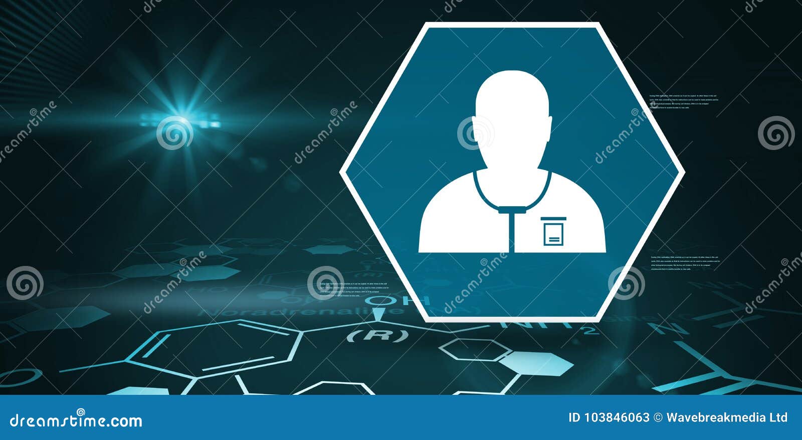 Digital Background with Doctor Sign Stock Illustration - Illustration ...