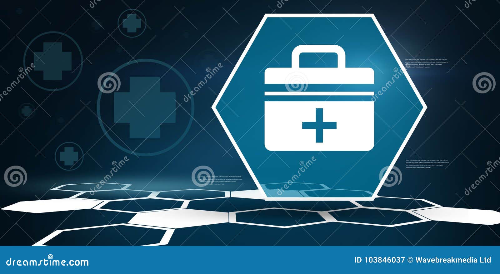 Digital Background with Emergency Sign Stock Illustration ...