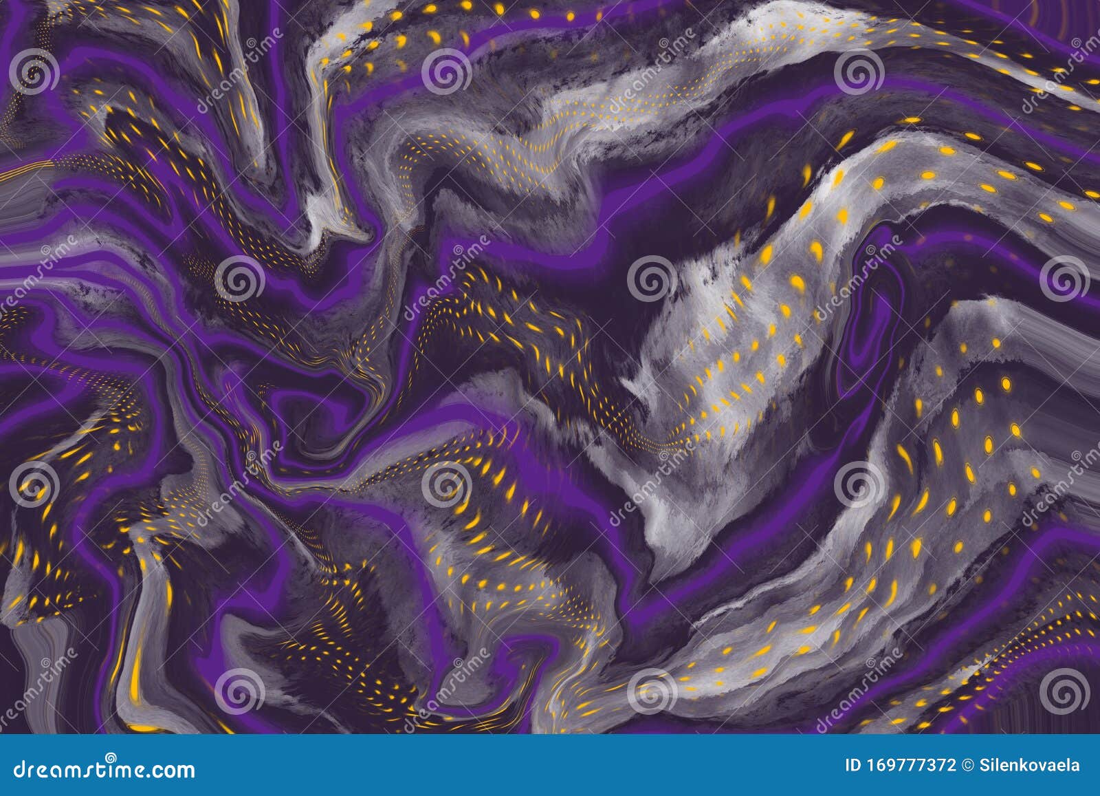 Digital Background with Fantasy Fill and Flashes Stock Illustration ...