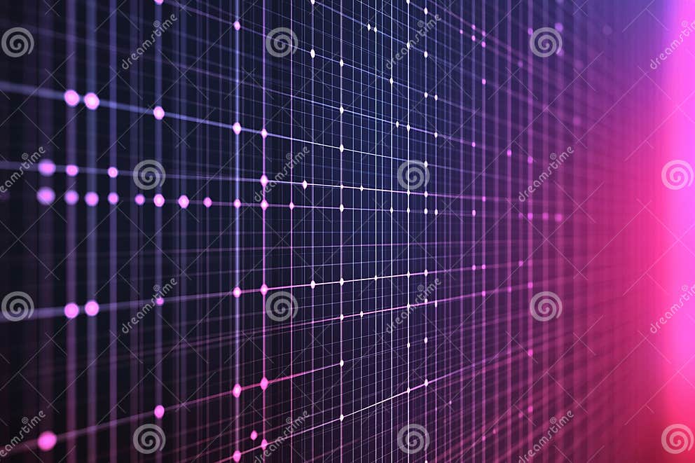 Digital Background Featuring Square Grids and Vibrant Colors Creating ...