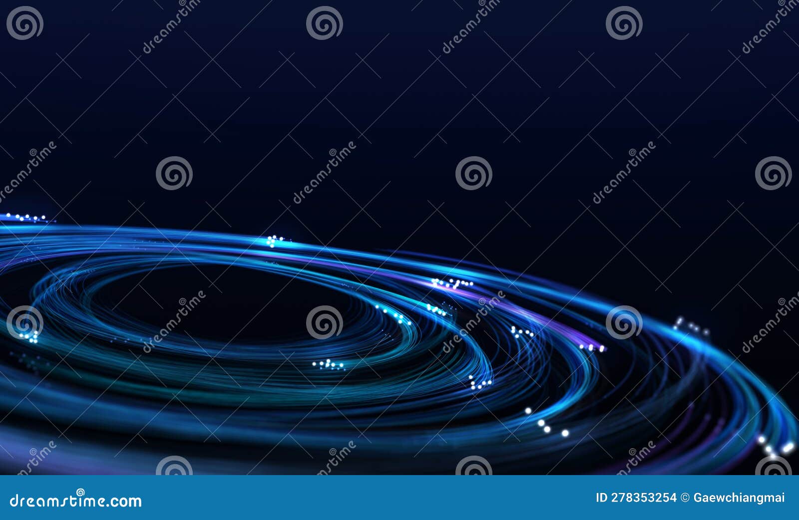 Digital Background Featuring a Streaming Flow of Information through ...