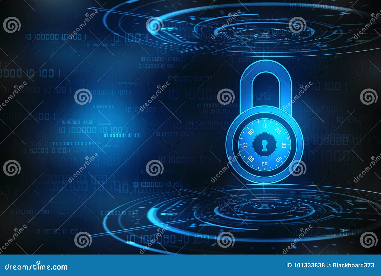 Security Concept: Lock on Digital Screen, Cyber Security Concept ...