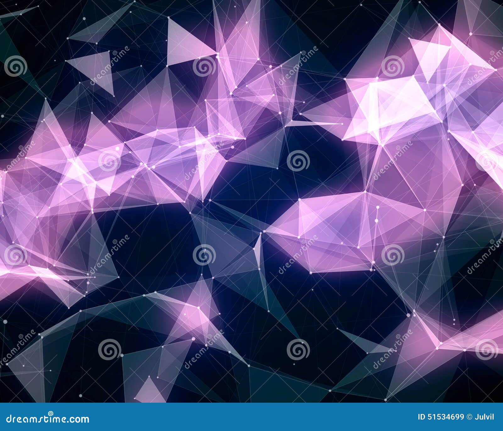 Digital Background with Geometric Particles Stock Illustration ...