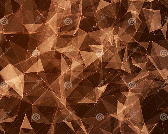 Digital Background with Geometric Particles Stock Illustration ...