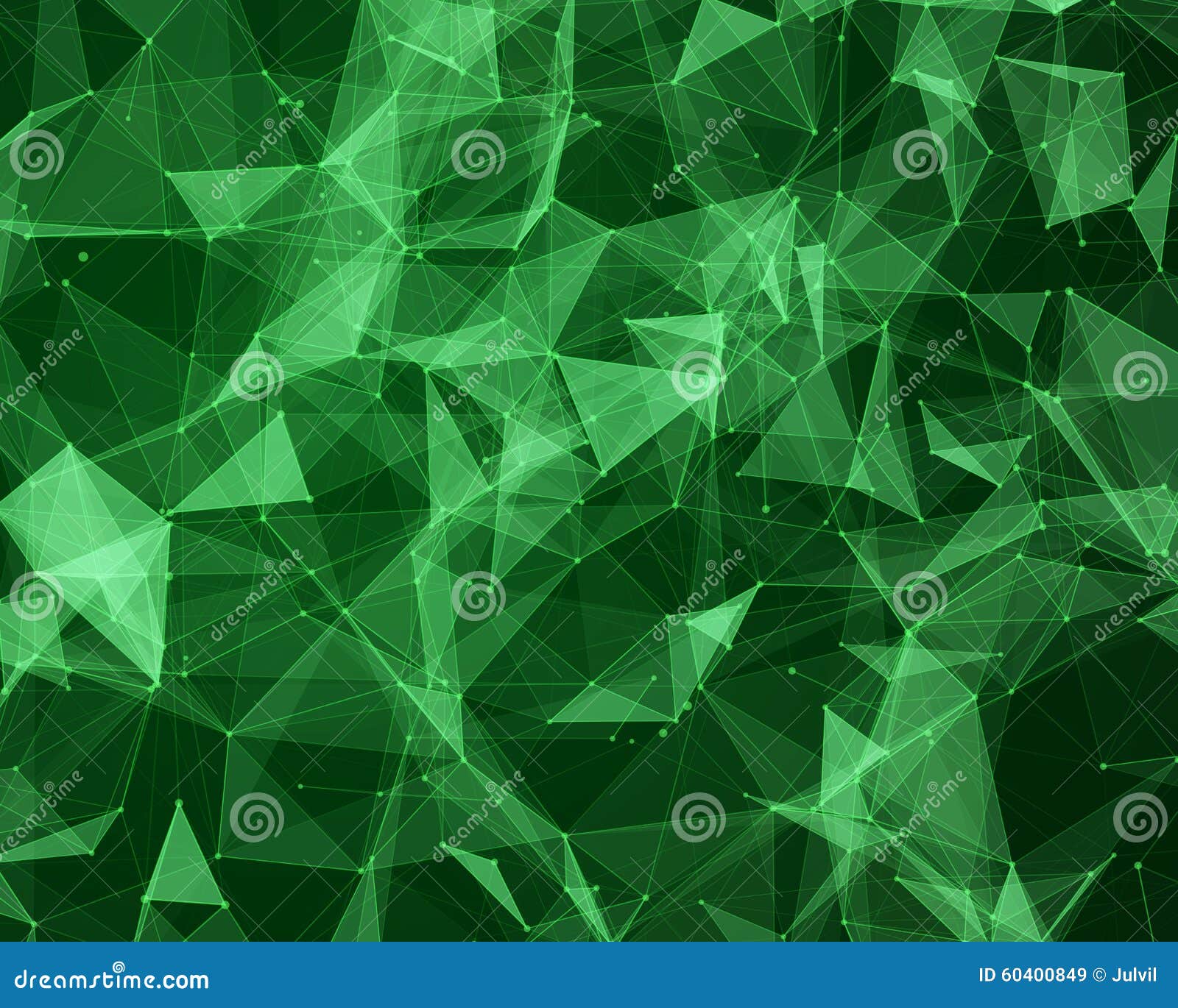 Digital Background with Geometric Particles Stock Illustration ...