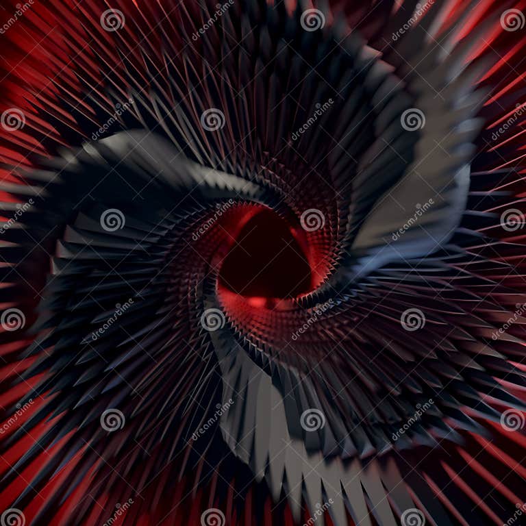 Digital Background with a Glossy Black Abstract Figure in the Shape of ...