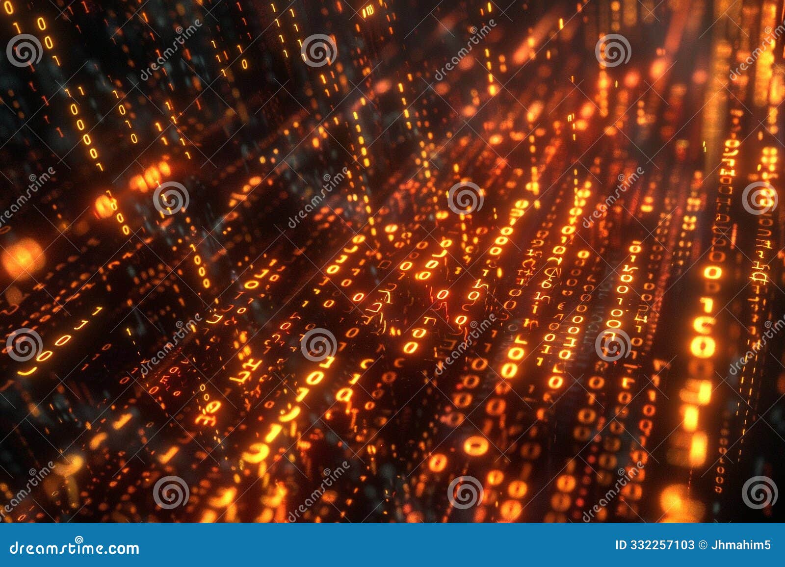 Binary Code Background stock illustration. Illustration of graphic ...