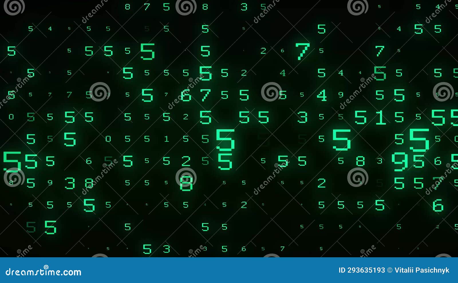Digital Background Green Matrix Coding Or Hacking Concept Abstract