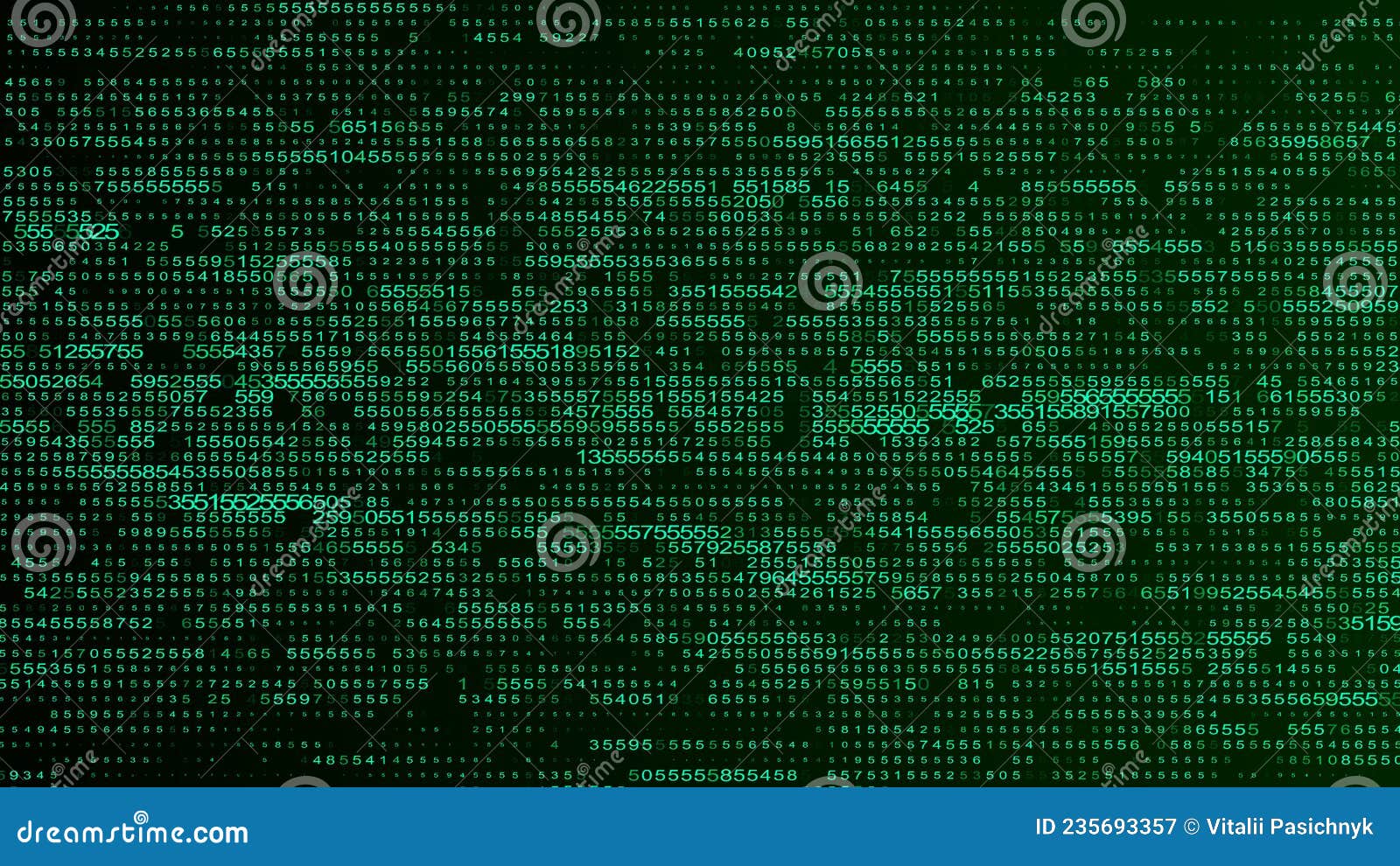 Digital Background Green Matrix Coding Or Hacking Concept Abstract Data Concept 3d Rendering