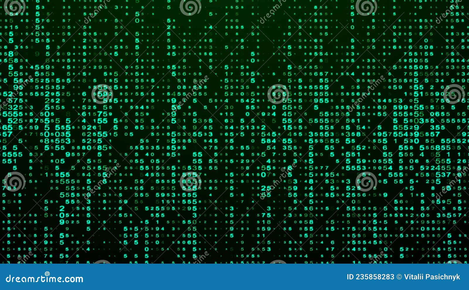 Digital Background Green Matrix Coding Or Hacking Concept Abstract Data Concept 3d Rendering 6417