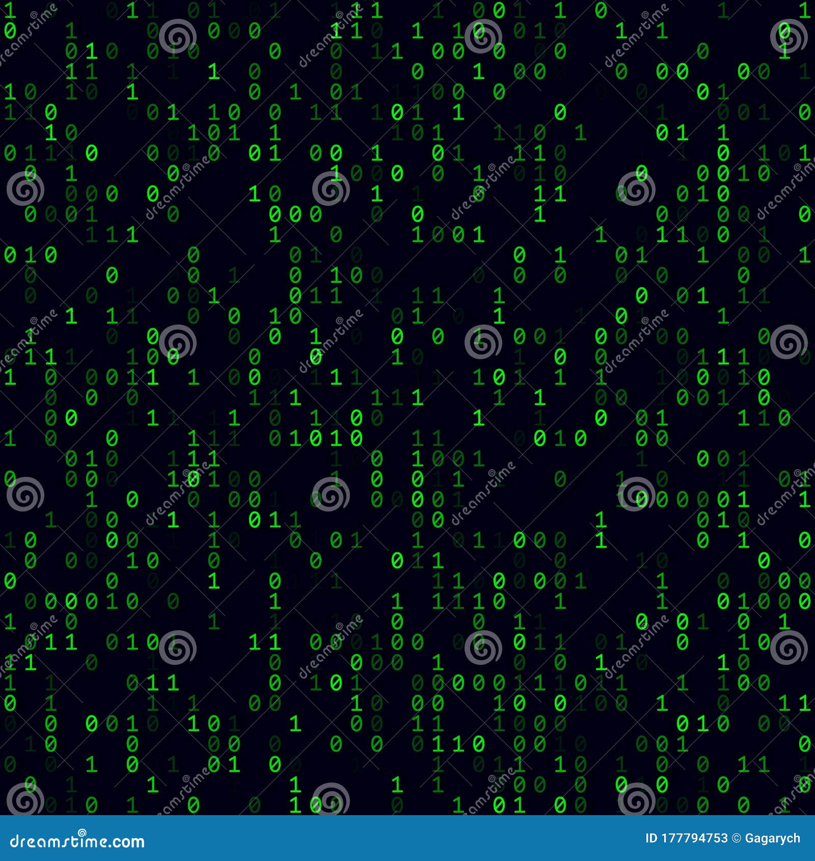 Digital background. stock vector. Illustration of binary - 177794753