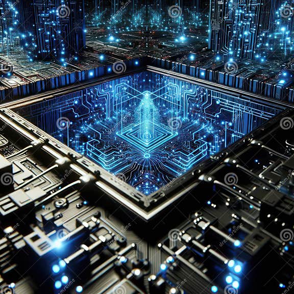 Digital Background Ideal for Technical and Scientific Processes, Neural ...