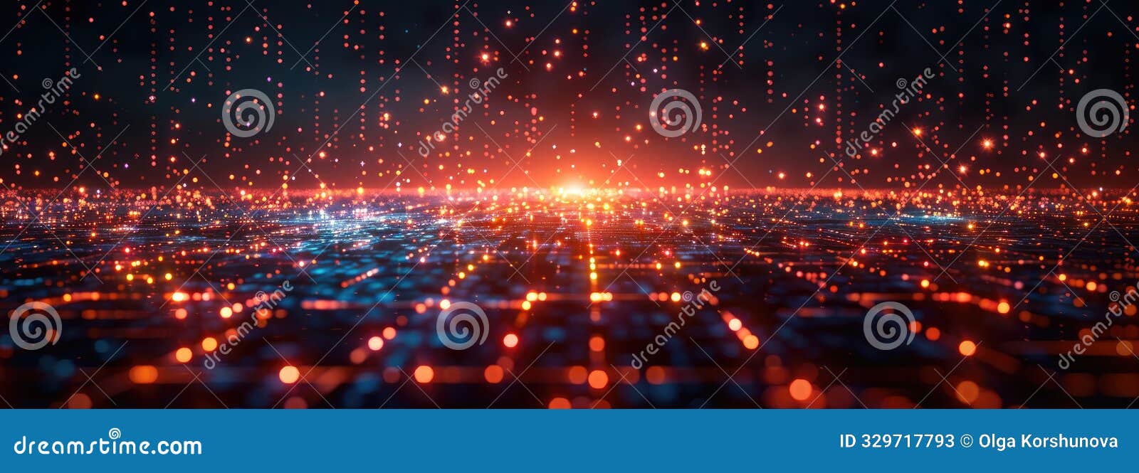 Futuristic Digital Background for AI, Data Transmission, and Encryption Stock Image - Image of ...