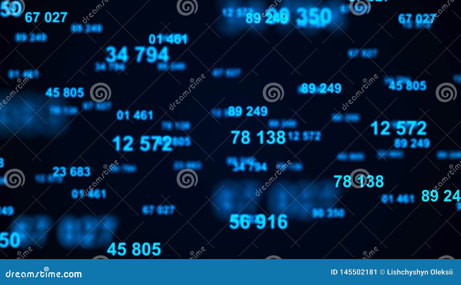 Digital Blue Background. Information Code. Binary Computer Code. 3d ...