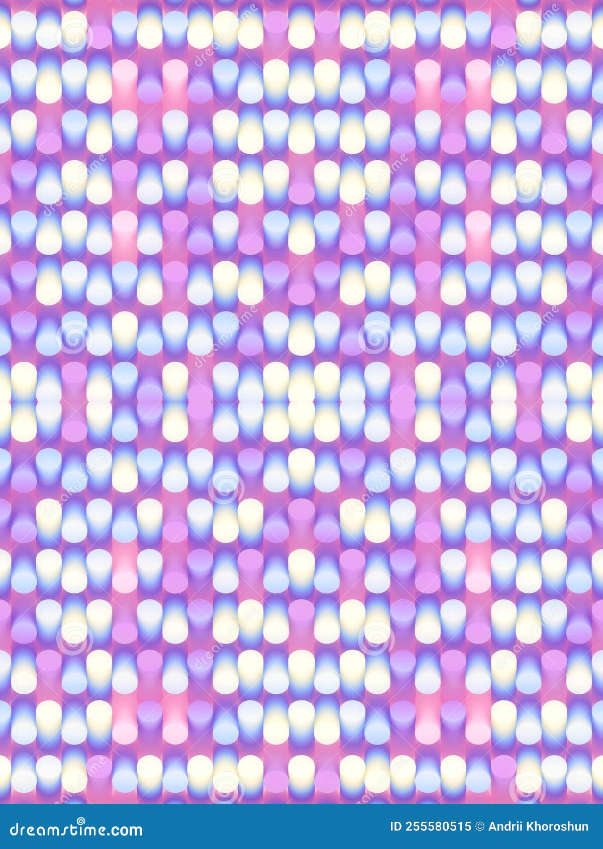 Digital Background of Many Cylinders with a Trendy Neon Color Gradient ...