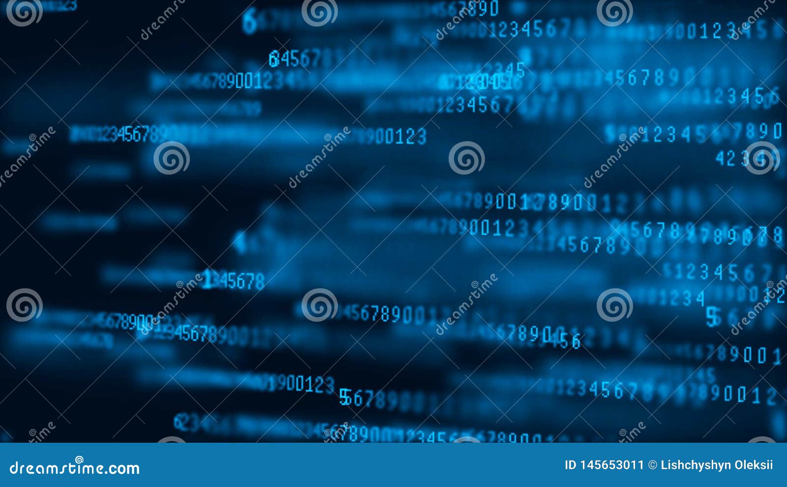 Digital Background Matrix. Data Packets. Binary Computer Code. Hacker ...