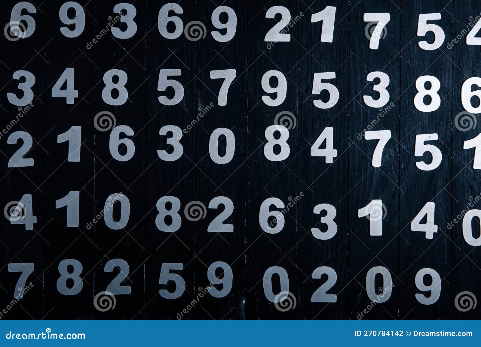 Digital Background with Numbers. Texture of Random Numbers Figures ...