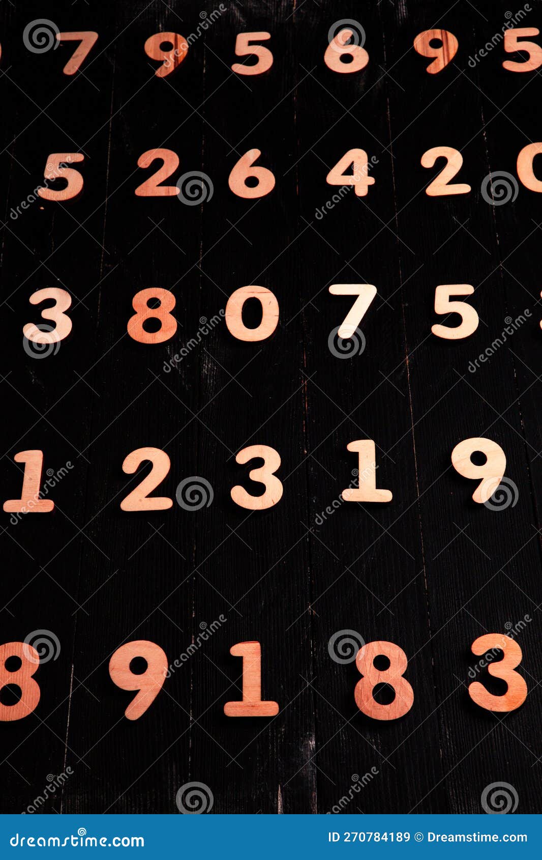 Digital Background with Numbers. Texture of Random Numbers Figures ...